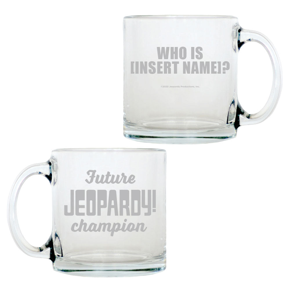 Future Jeopardy! Champion Personalized Glass Mug – TheaterMania